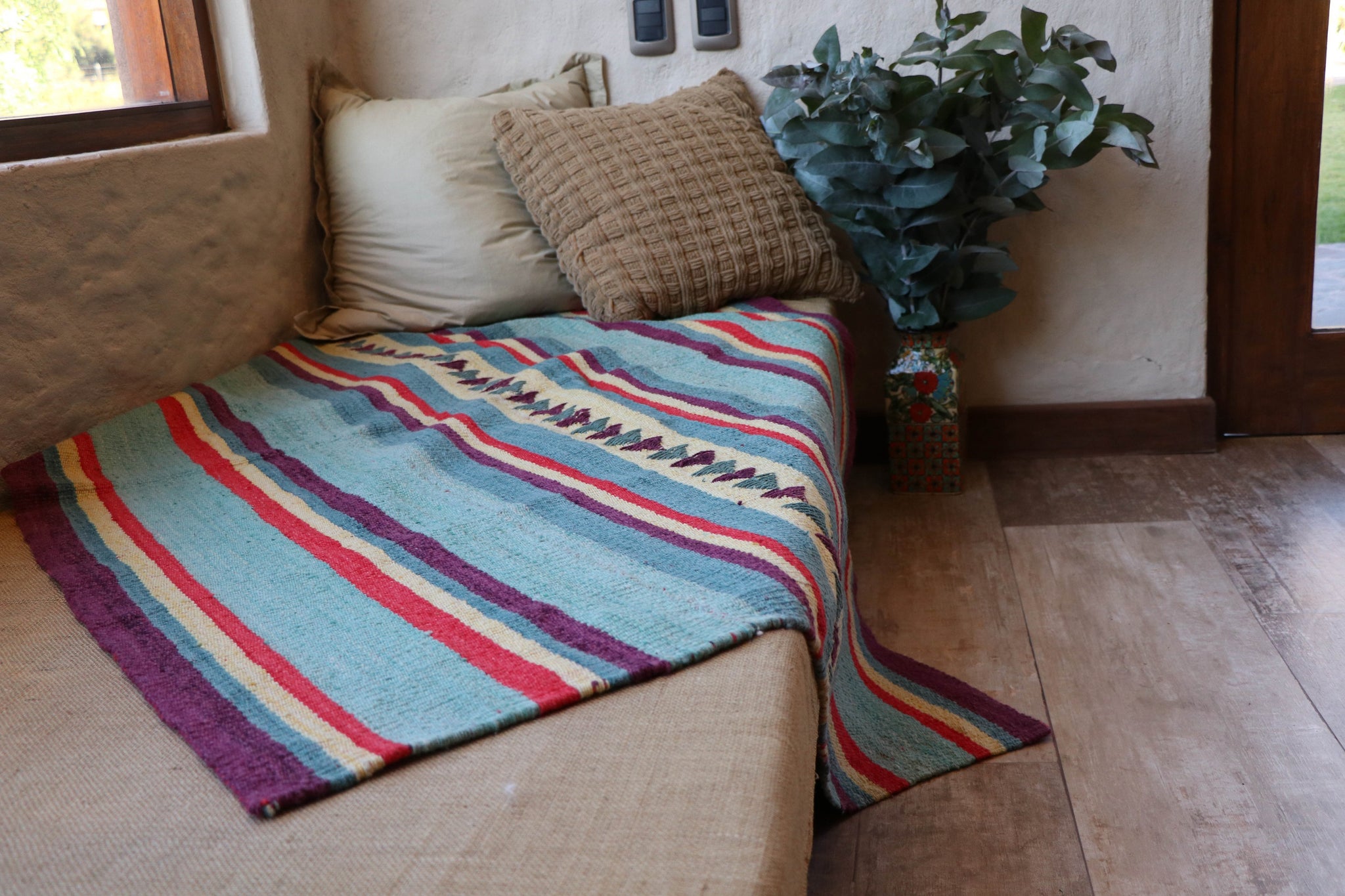 Tinkuy Turquoise Wool Floor Rug – Threads of Peru